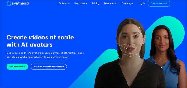 Avatar digital IA con Synthesia